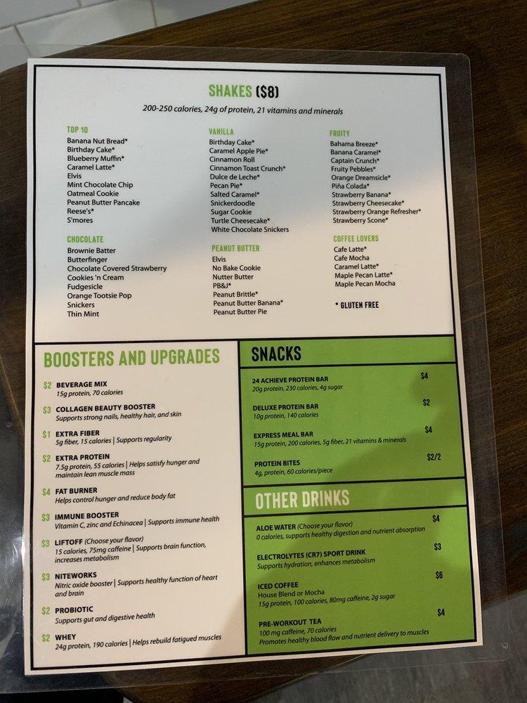 Menu at Downtown Nutrition pub & bar, Memphis
