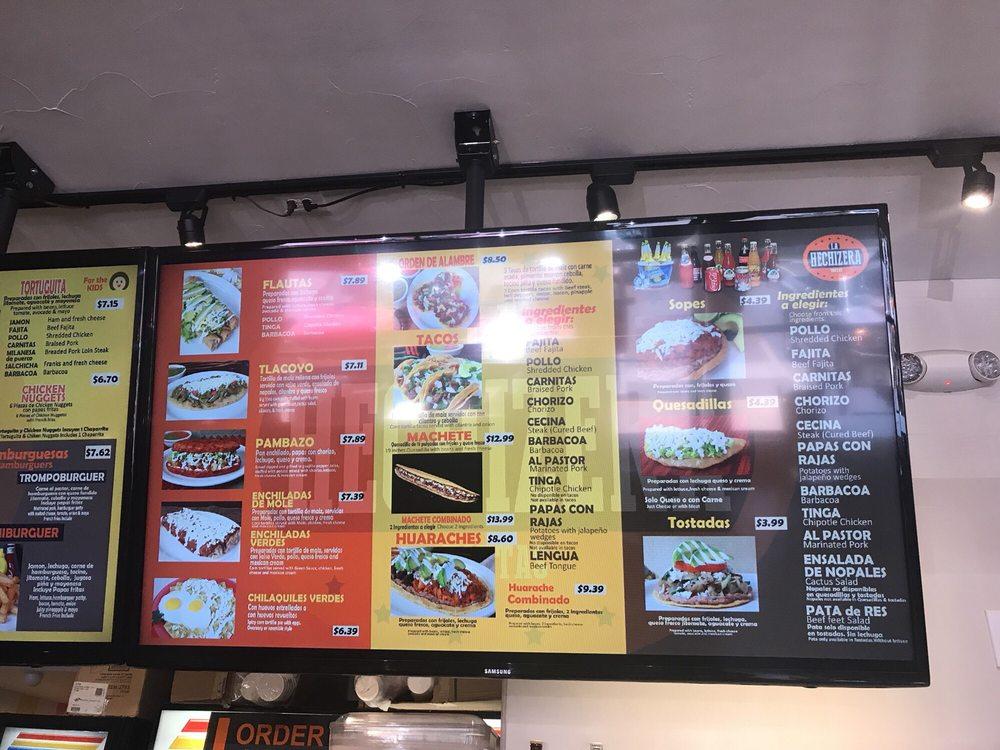 Menu at La Hechizera Tortas restaurant, Arlington, 924 N Collins St