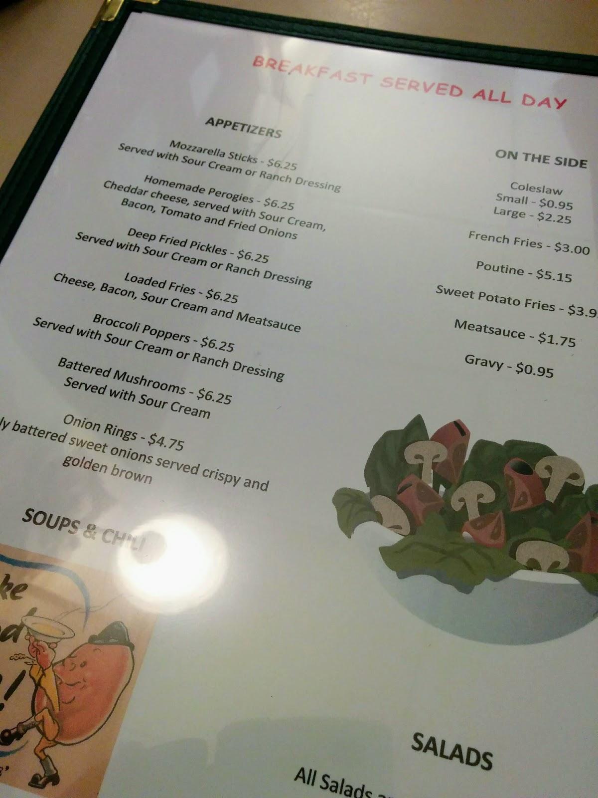 Menu at Miss Ingersoll Restaurant, Ingersoll