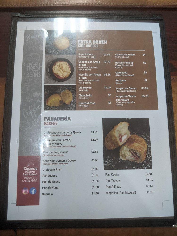 Carta de Brisas Bakery & Restaurant, Orlando