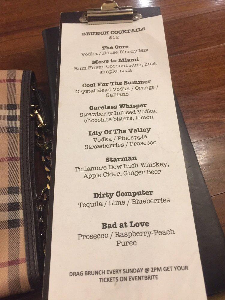Menu at Carrie Nation Cocktail Club, Boston