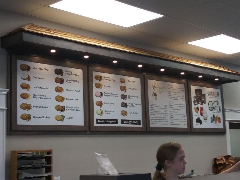 Menu at Cookie Cottage Inc cafe, Fort Wayne