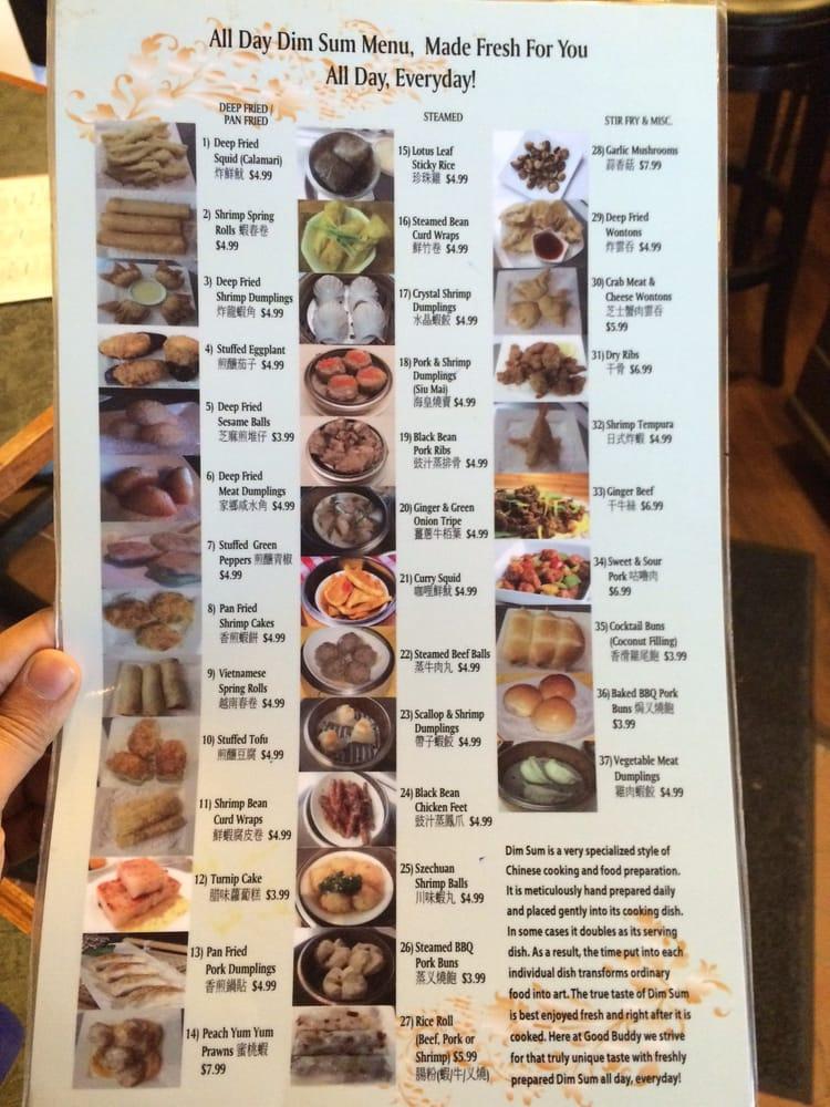 Menu at Good Buddy Restaurant, Sherwood Park