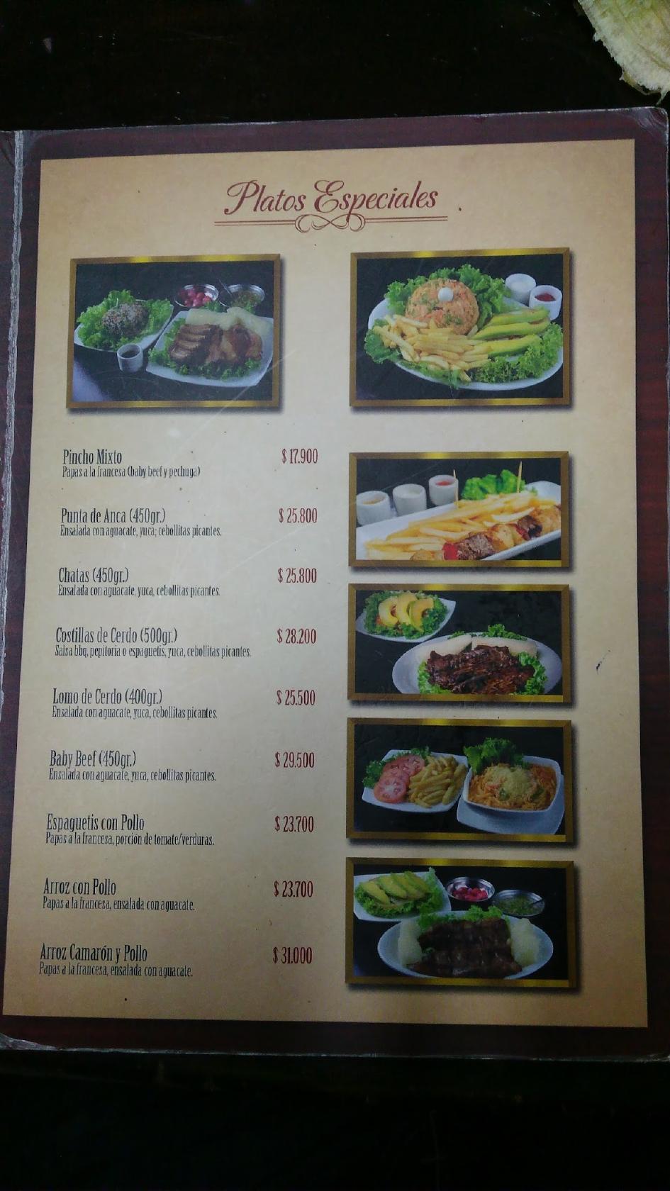 Carta de RESTAURANTE HERNANDO PARRILLA, Bucaramanga