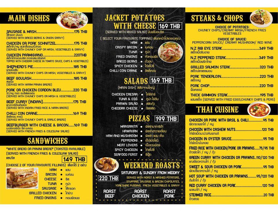 Menu at Greg's Little House Cafe & Deli, Pattaya City
