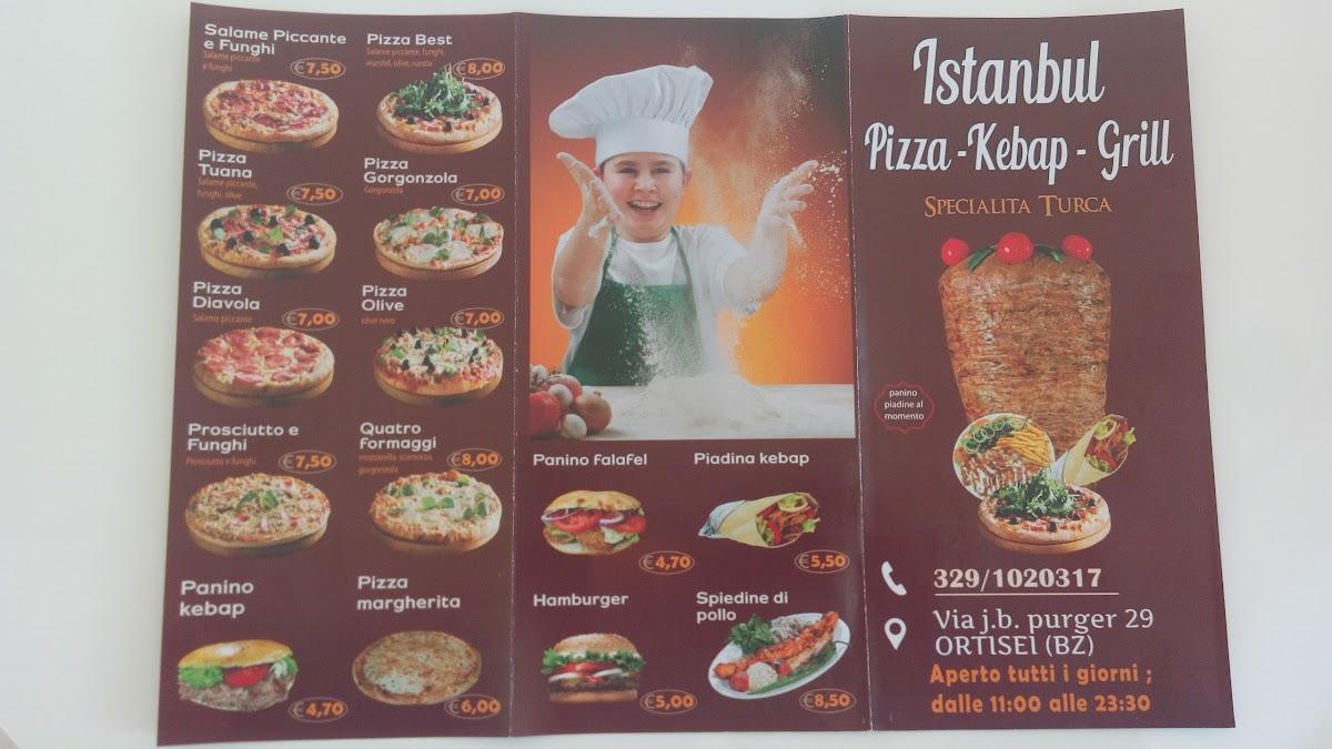 Menu da Istanbul Kebab Pizza Grill ristorante, Ortisei