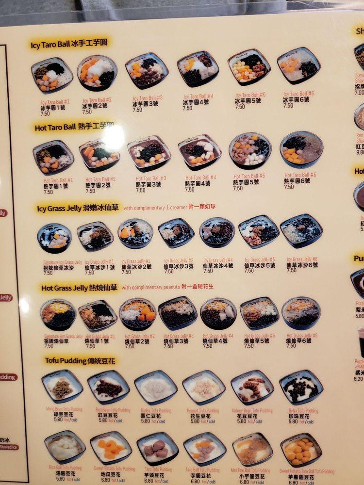 Menu at Meet Fresh desserts, Atlanta