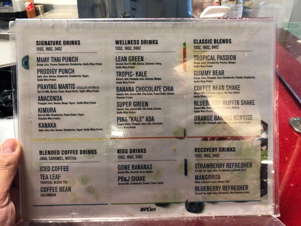 Menu at ArmBar UFC, Rosemead