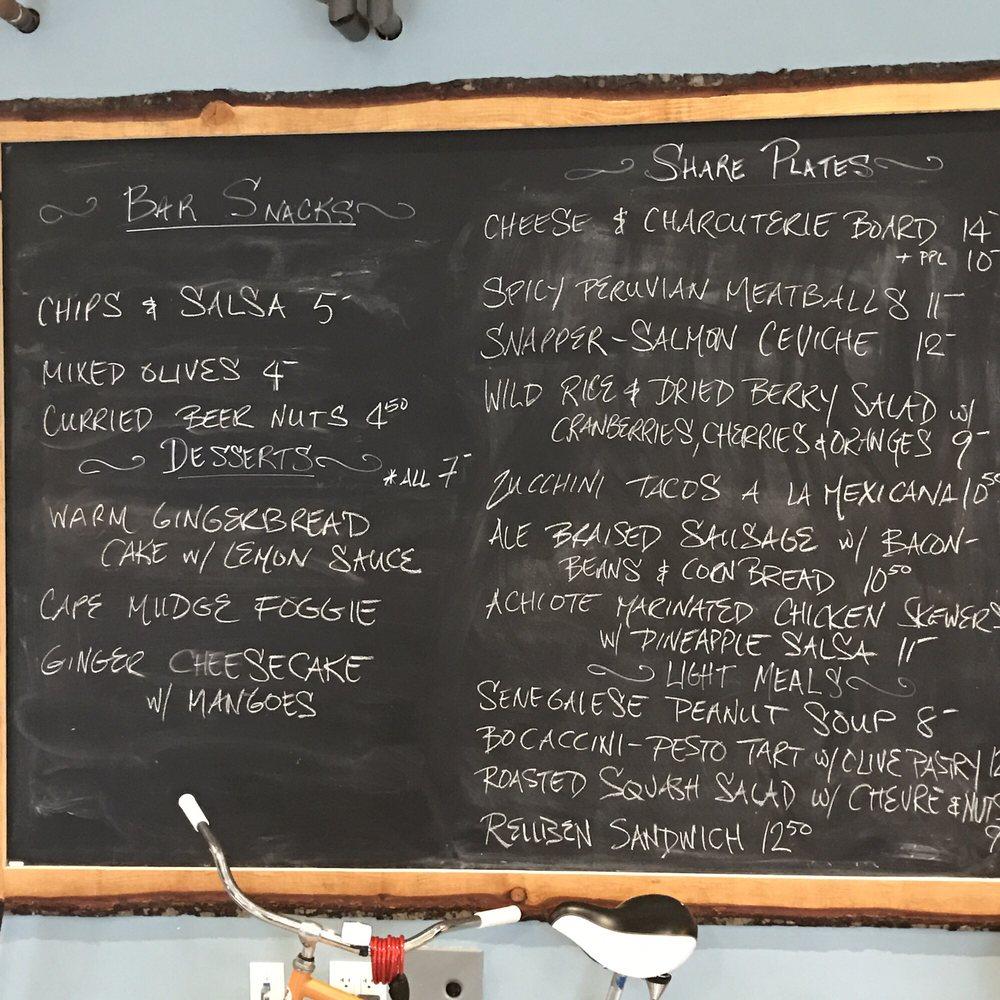 Menu at Beach Fire Brewing Company pub & bar, Campbell River