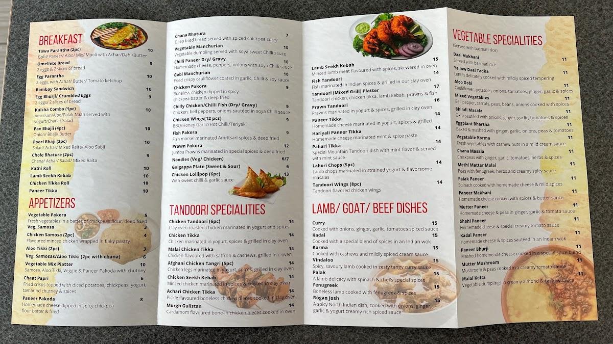 Menu at Eat Well Indian House restaurant, Langley Township