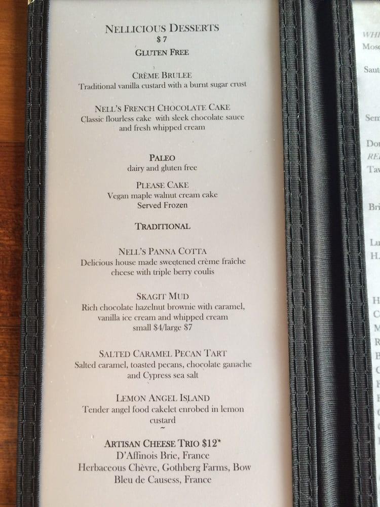 Menu at Nell Thorn pub & bar, La Conner