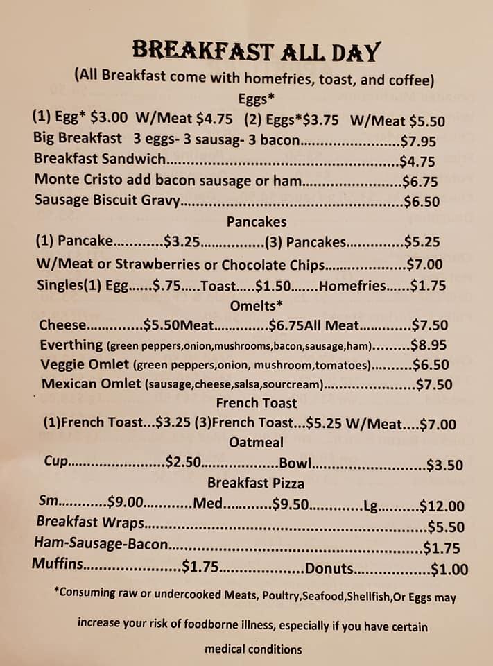 Menu at Noah's Ark Food & Ice Cream restaurant, Medway