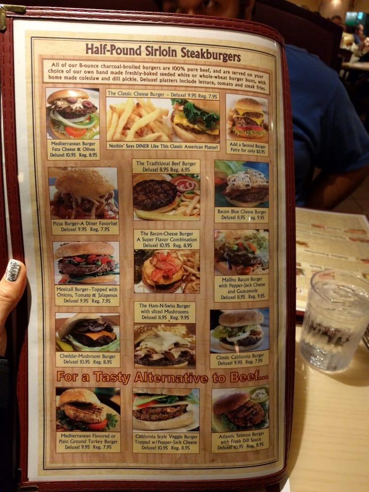 Menu at The Edison Diner restaurant, Edison