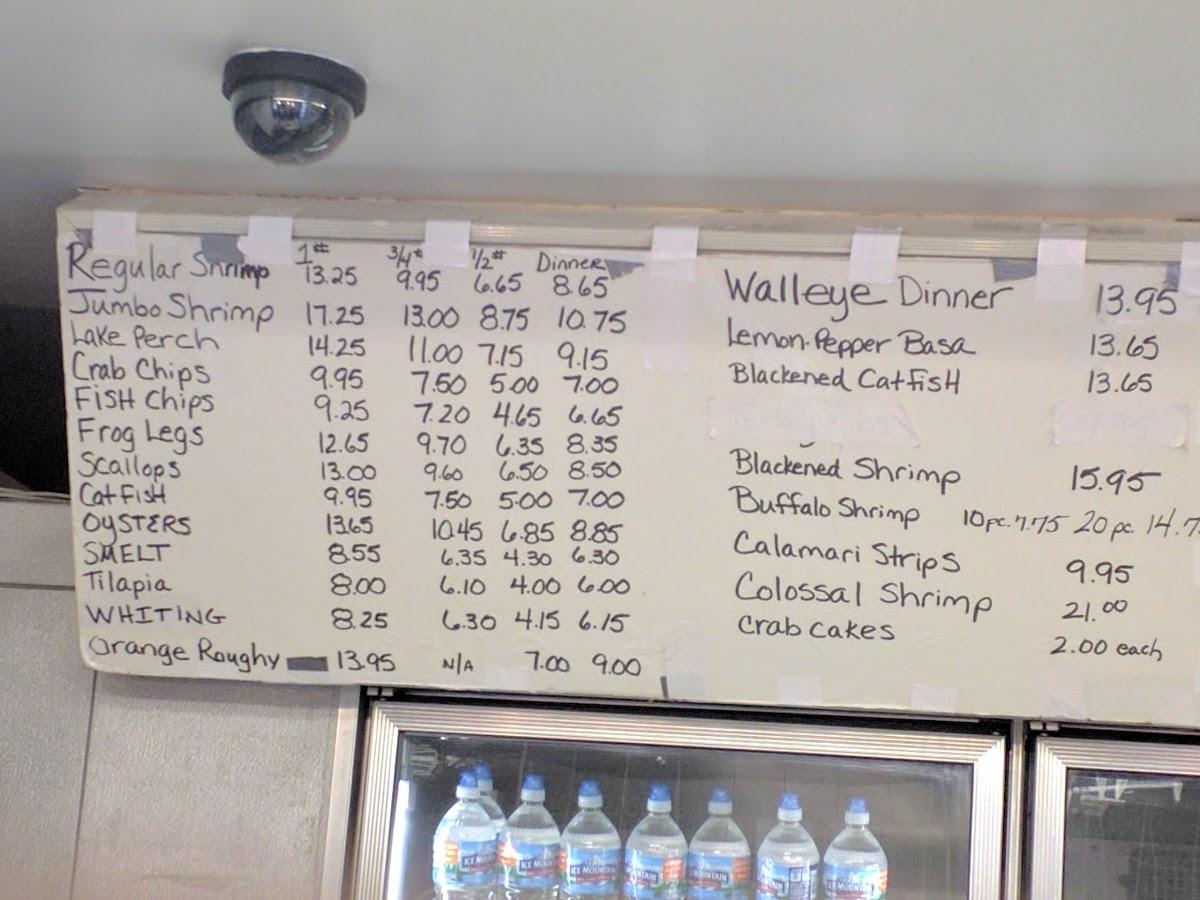 Menu at Harbour Point Shrimp House restaurant, Burnham