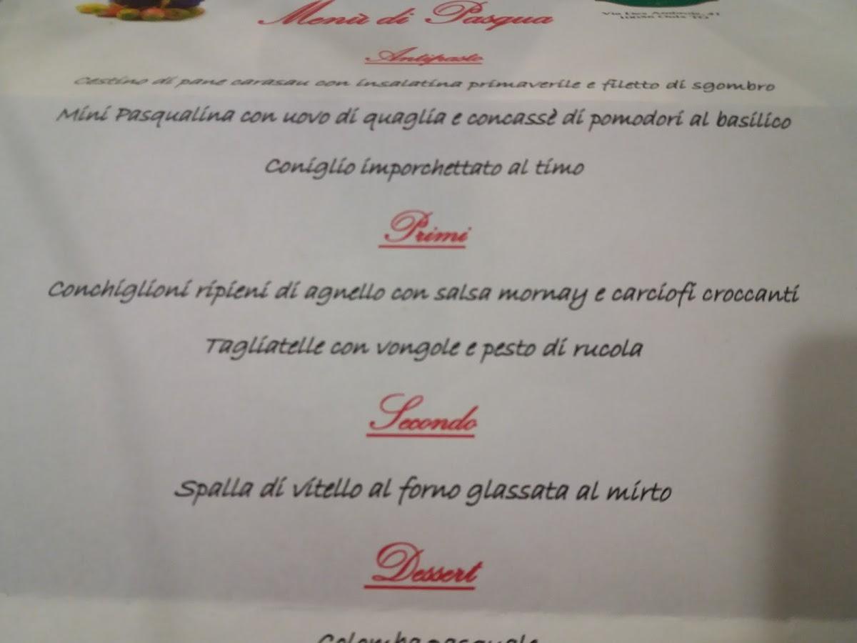 Menu da Il Borgo ristorante, Oulx