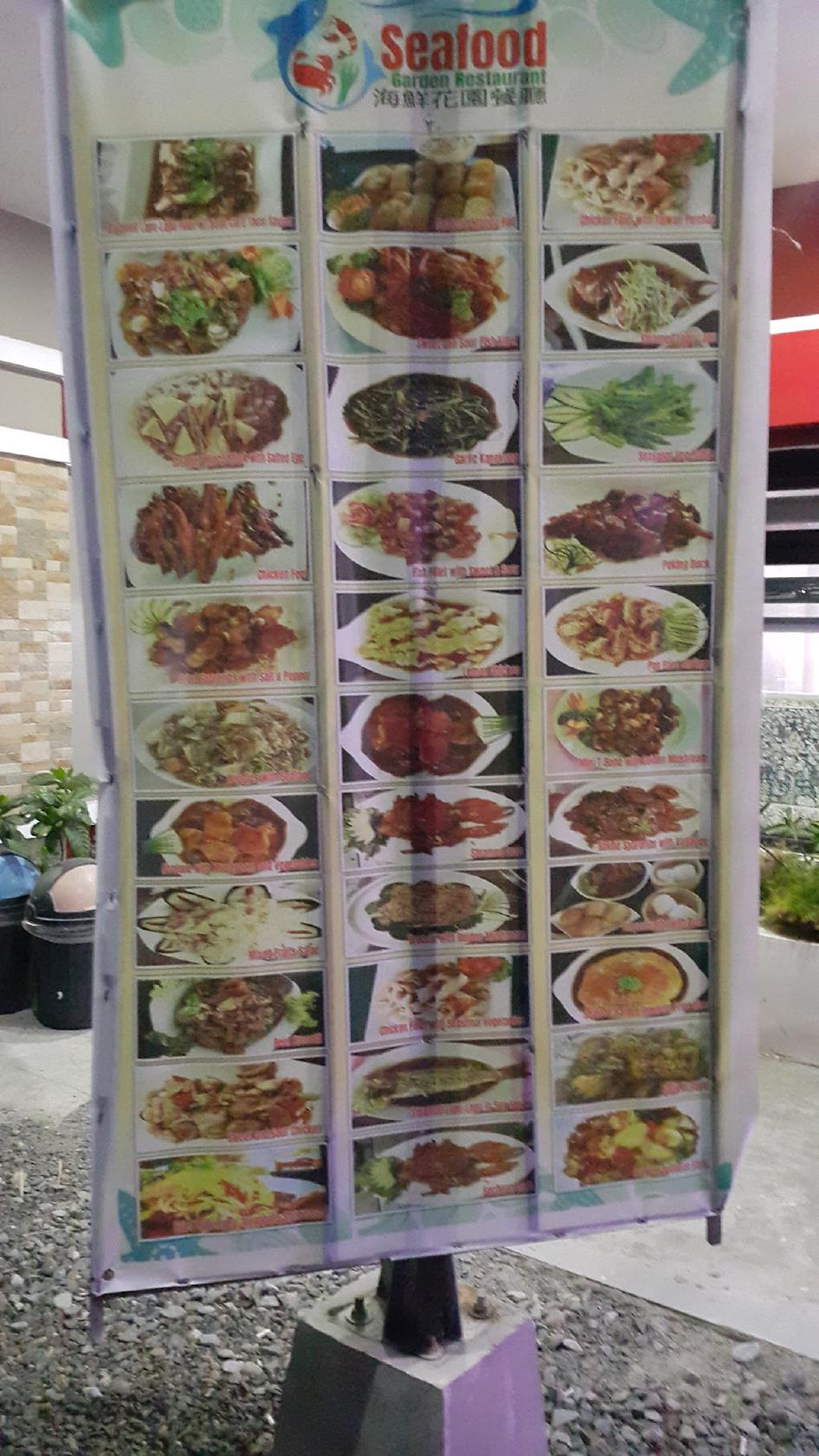 Menu at Seafood Garden Restaurant, Iba