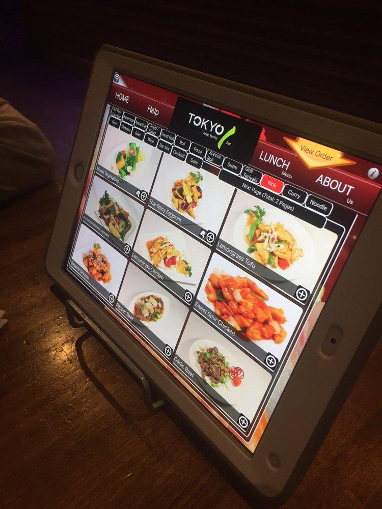 Menu at Tokyo 1 restaurant, Kelowna