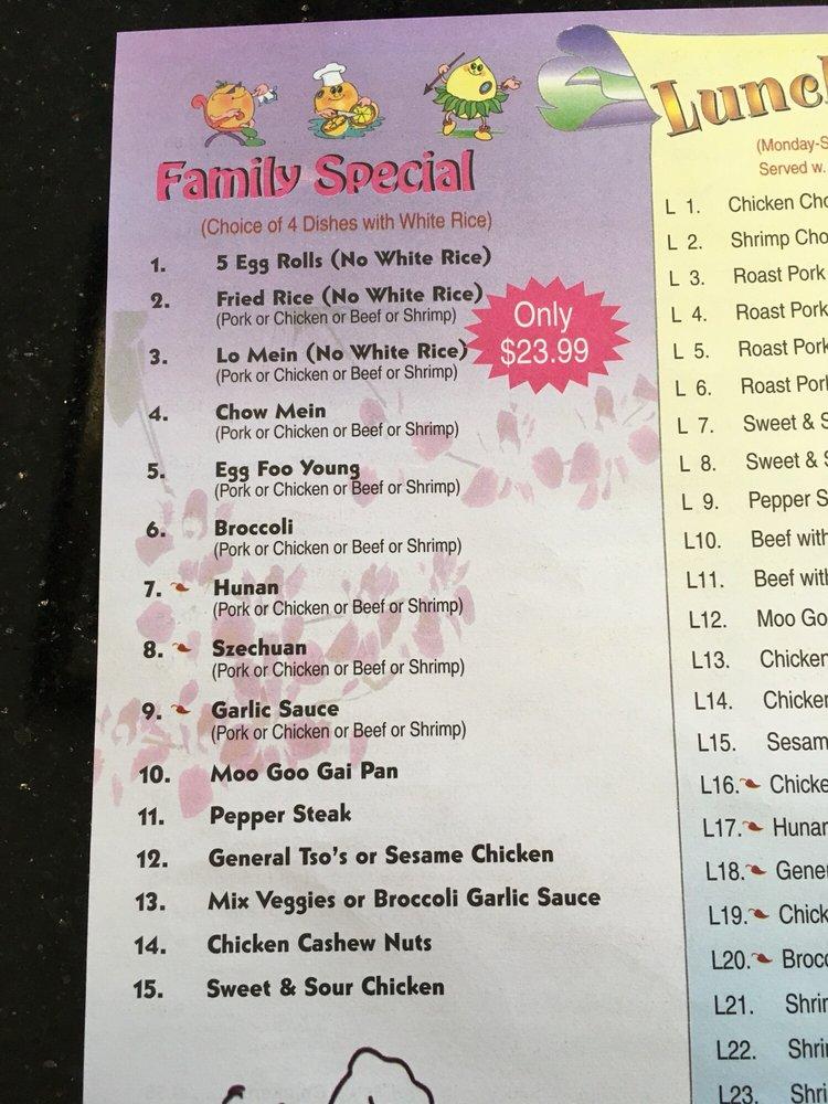 Menu at Rainbow Garden restaurant, Virginia Beach, Princess Anne Rd ...