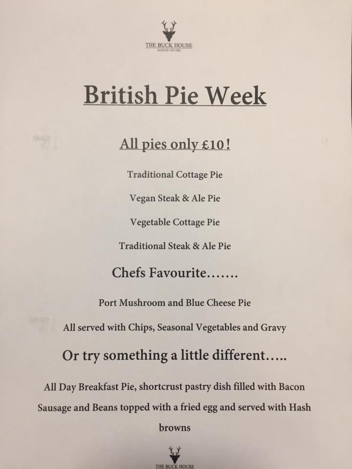 Menu at Buck House Hotel pub & bar, Wrexham