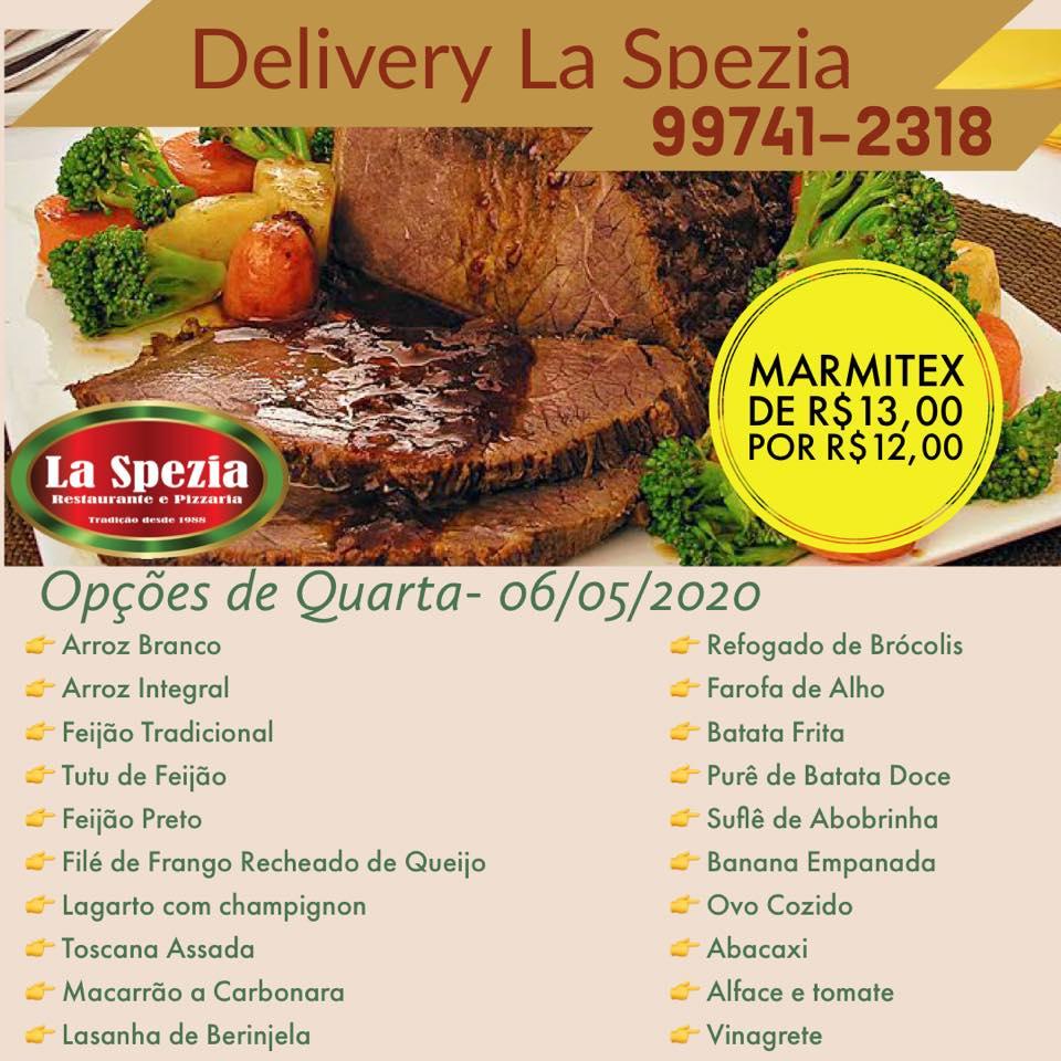 Menu at La Spezia Restaurante & Pizzaria, Cachoeira Paulista