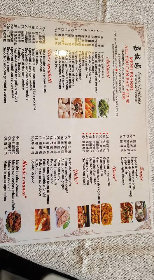 Menu at Ristorante cinese Lychess di Arcore, Arcore