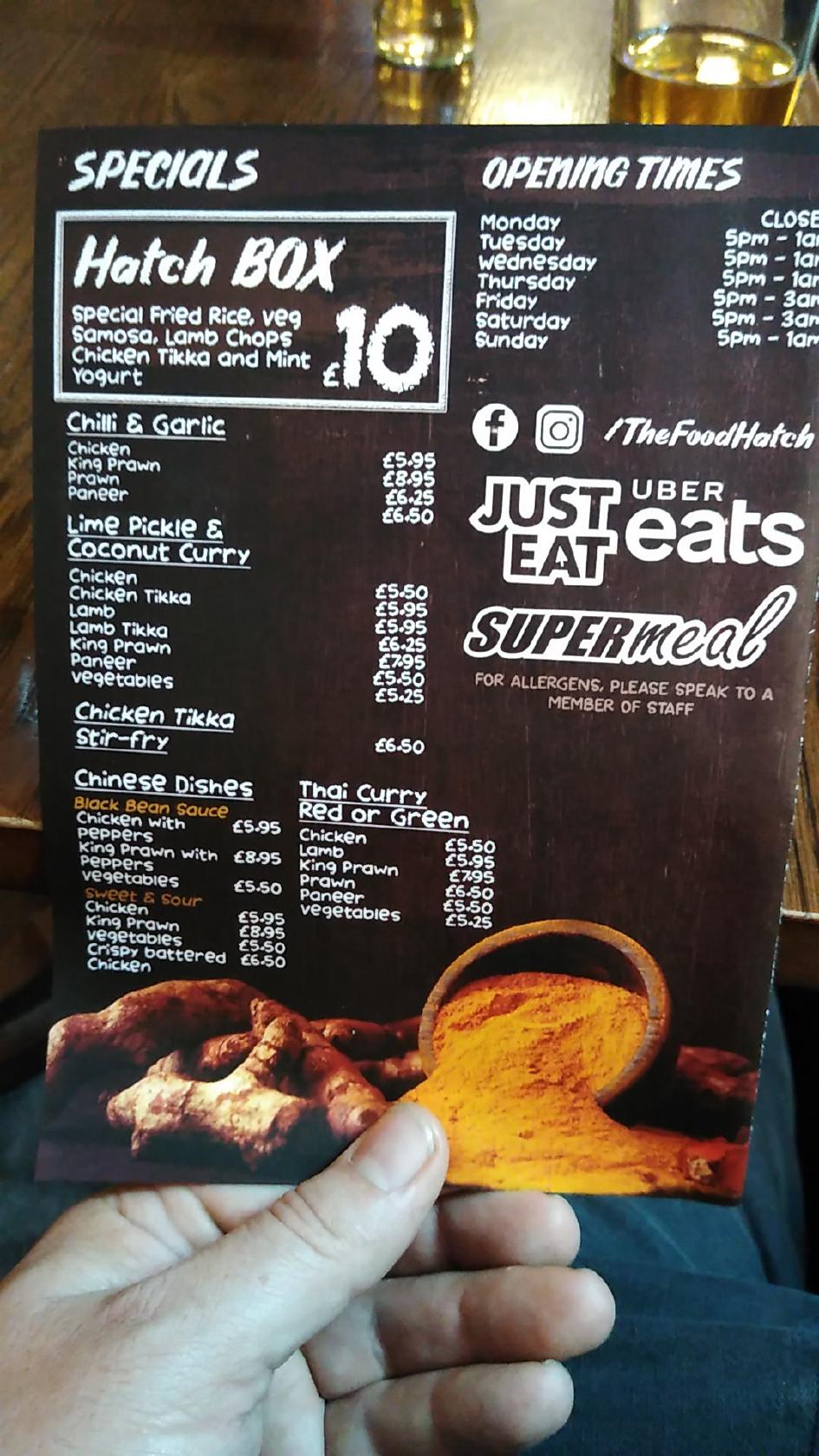 Menu at The Hawthorns pub & bar, Rowley Regis