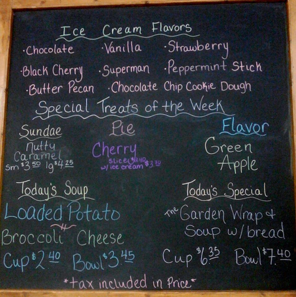 Menu at Downtown Soda Shoppe desserts, Mount Pleasant