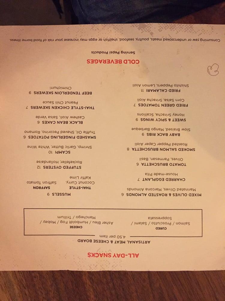 Menu at Noosh Nosh pizzeria, Louisville