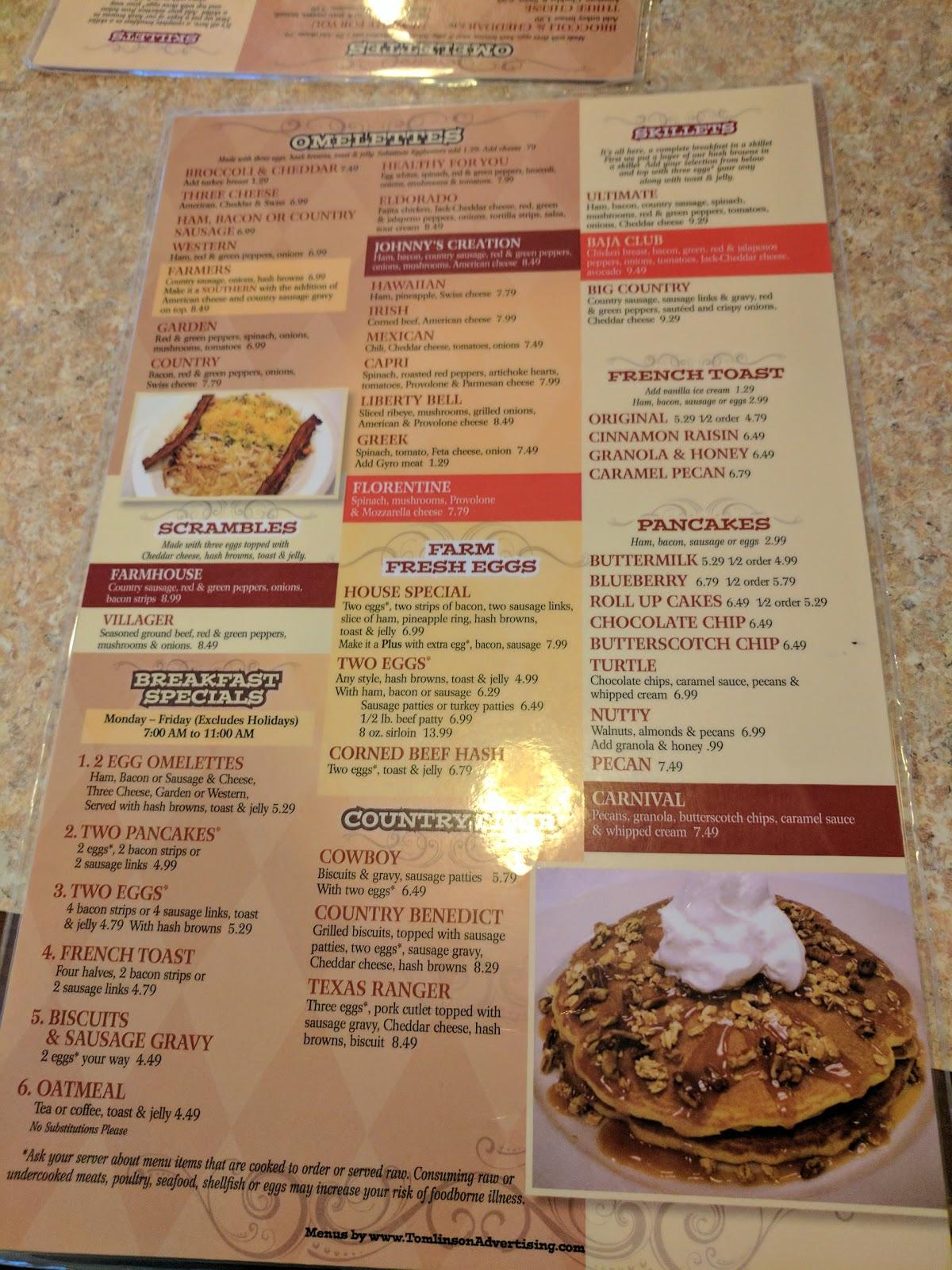 Carta de Romeo Family Restaurant, Romeo, Van Dyke Ave