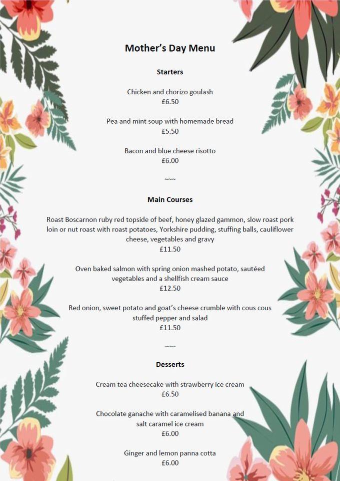 Menu at Three Tuns pub & bar, Saint Keverne