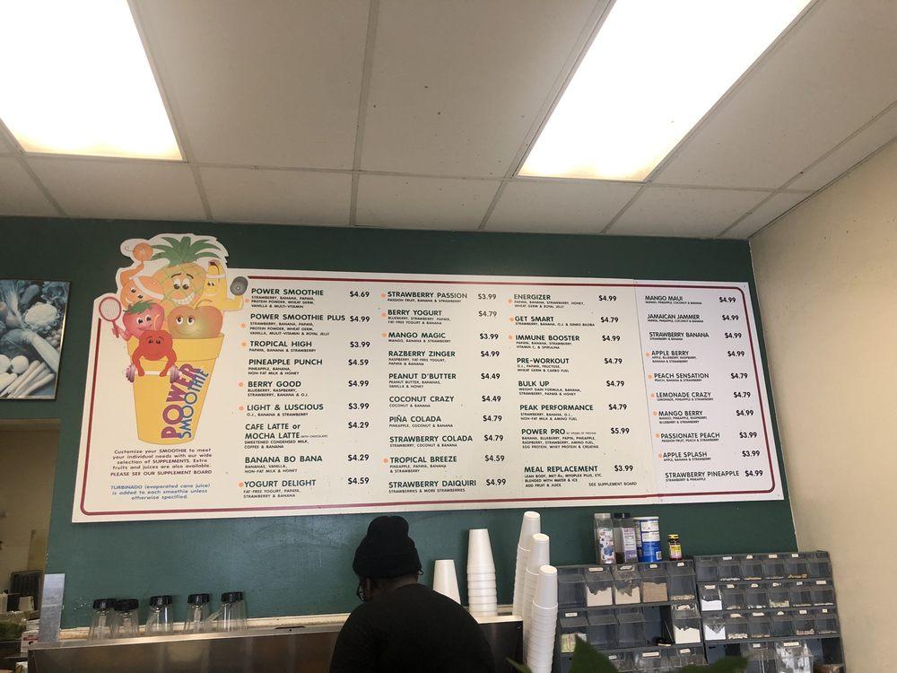 Menu at Power Smoothie pub & bar, Pembroke Pines, 10052 Pines Blvd