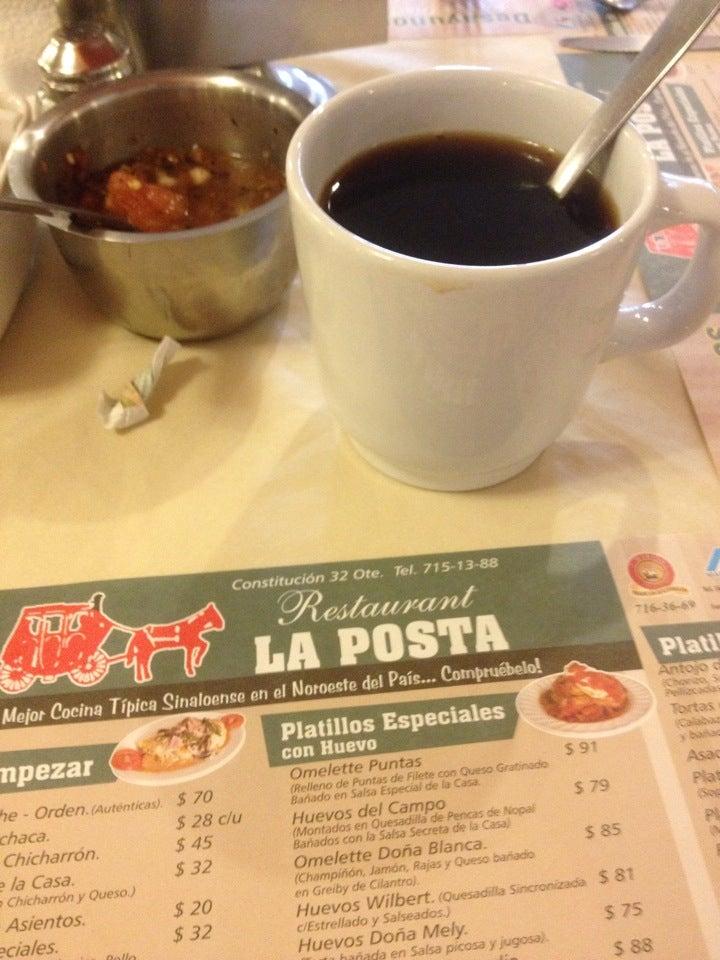 Menu at Restaurante La Posta, Culiacán, Calle Constitución 32