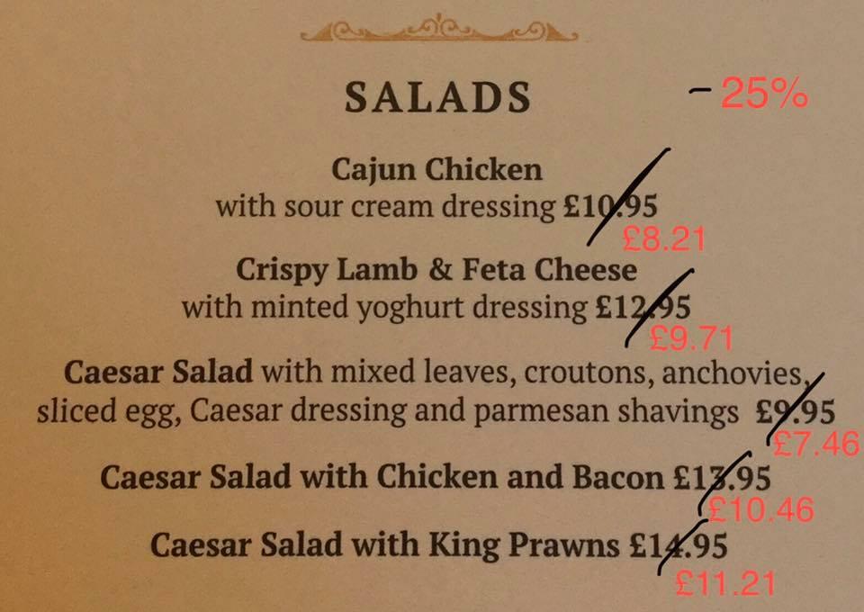 Menu at The Queen Victoria Bar and Restaurant, Llandudno
