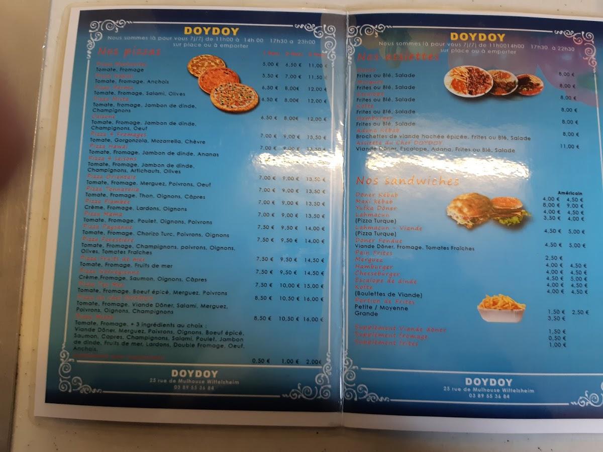 Menu at Dila Kebab, Wittelsheim