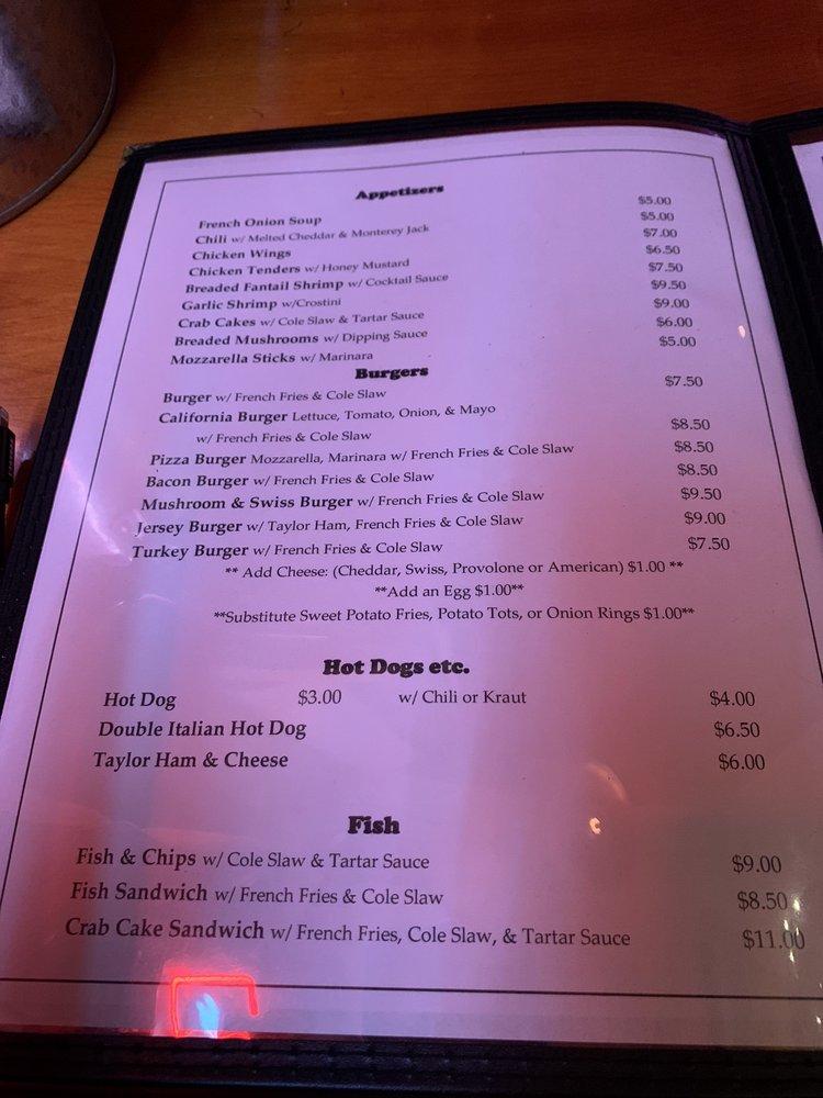 Menu at JK's Boathouse Pub, Belleville, 558 Washington Ave