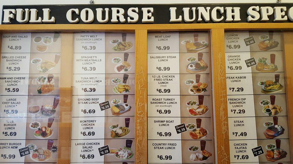 Menu at Sundowners Family Restaurant, San Bernardino