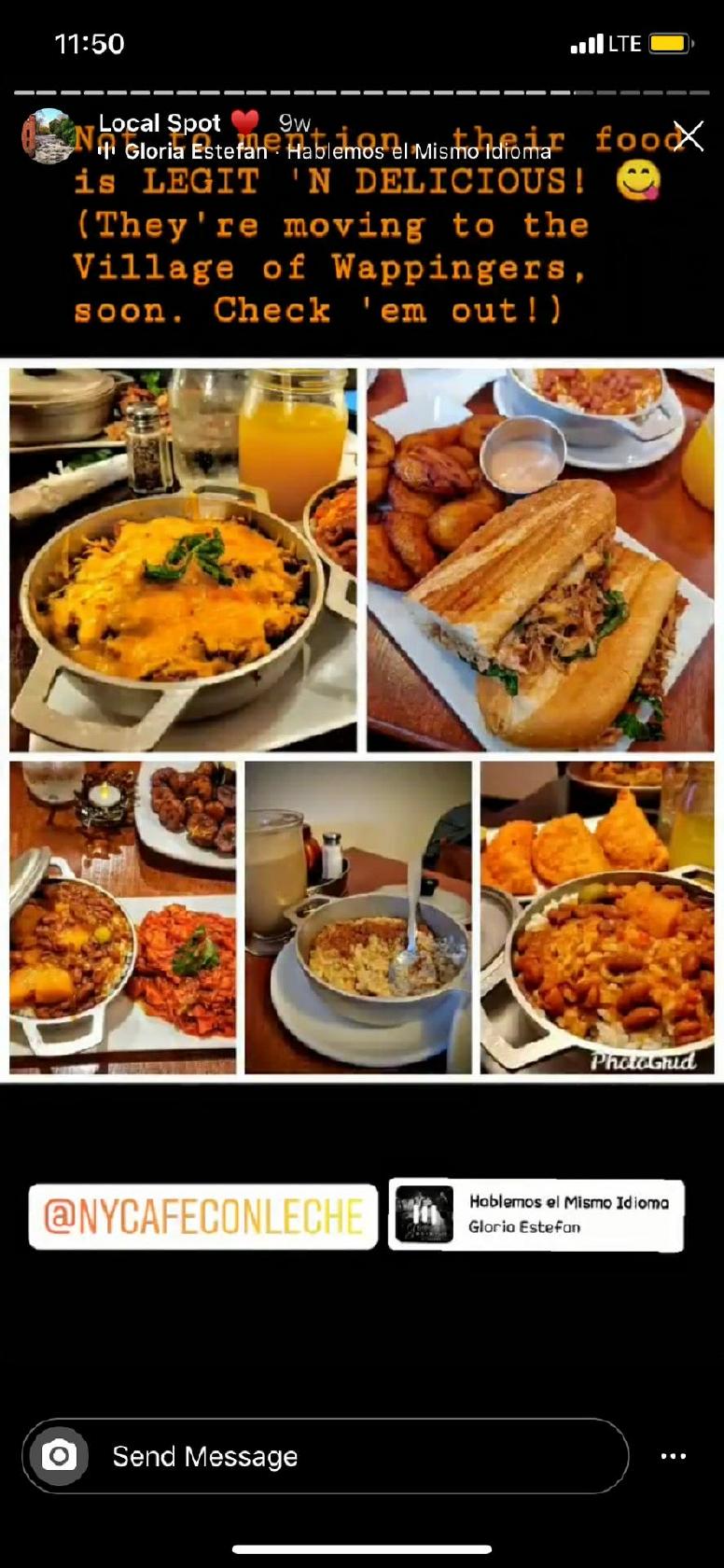 Menu at Cafe Con Leche, Wappingers Falls, 10 Main St