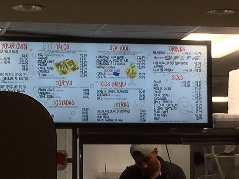 Menu at EL CILANTRO MEXICAN GRILL restaurant, El Cajon