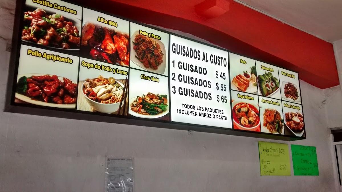 Menu at Xian Wei restaurant, Puerto Vallarta