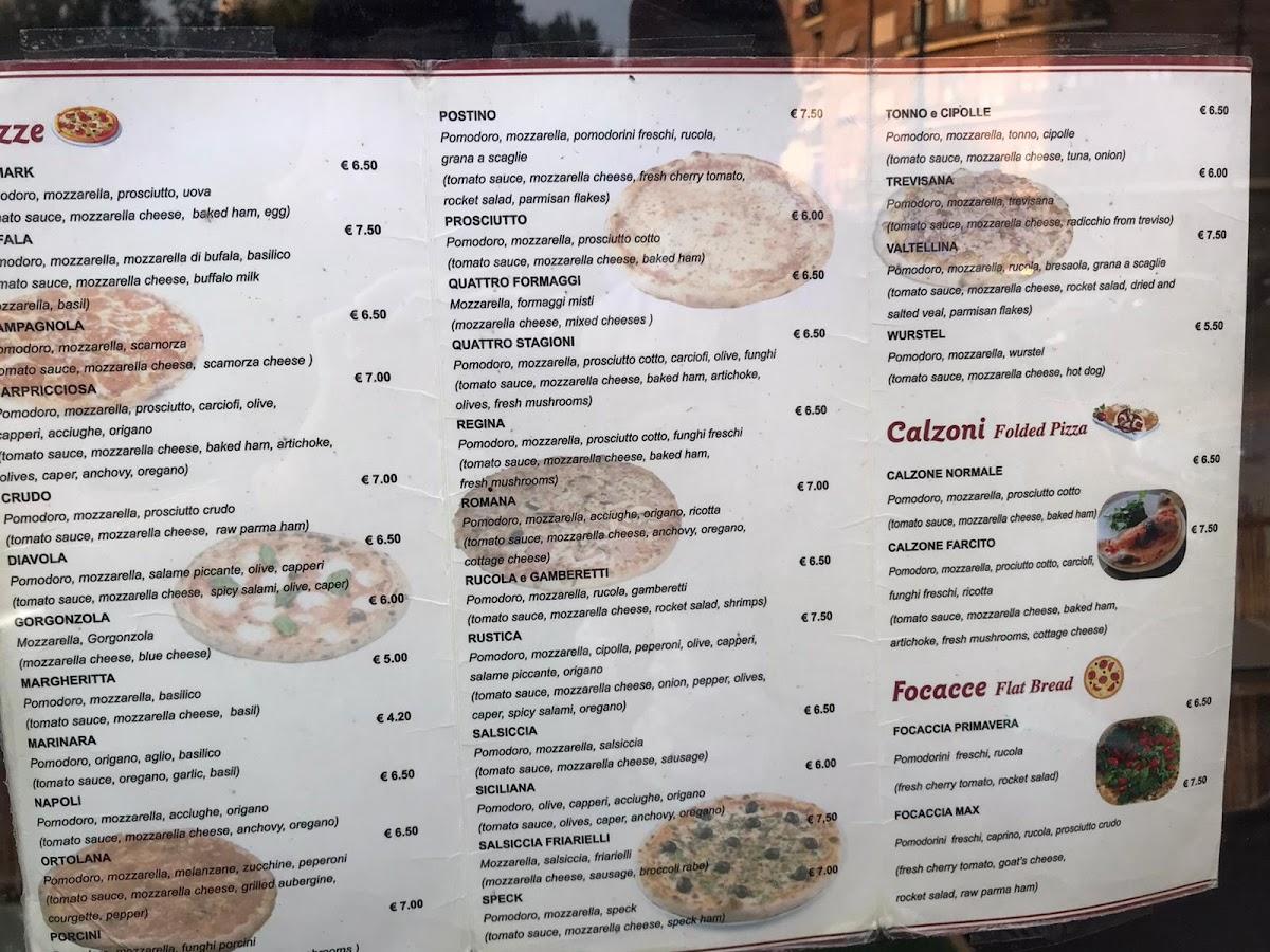 Menu da Il Postino pizzeria, Milano