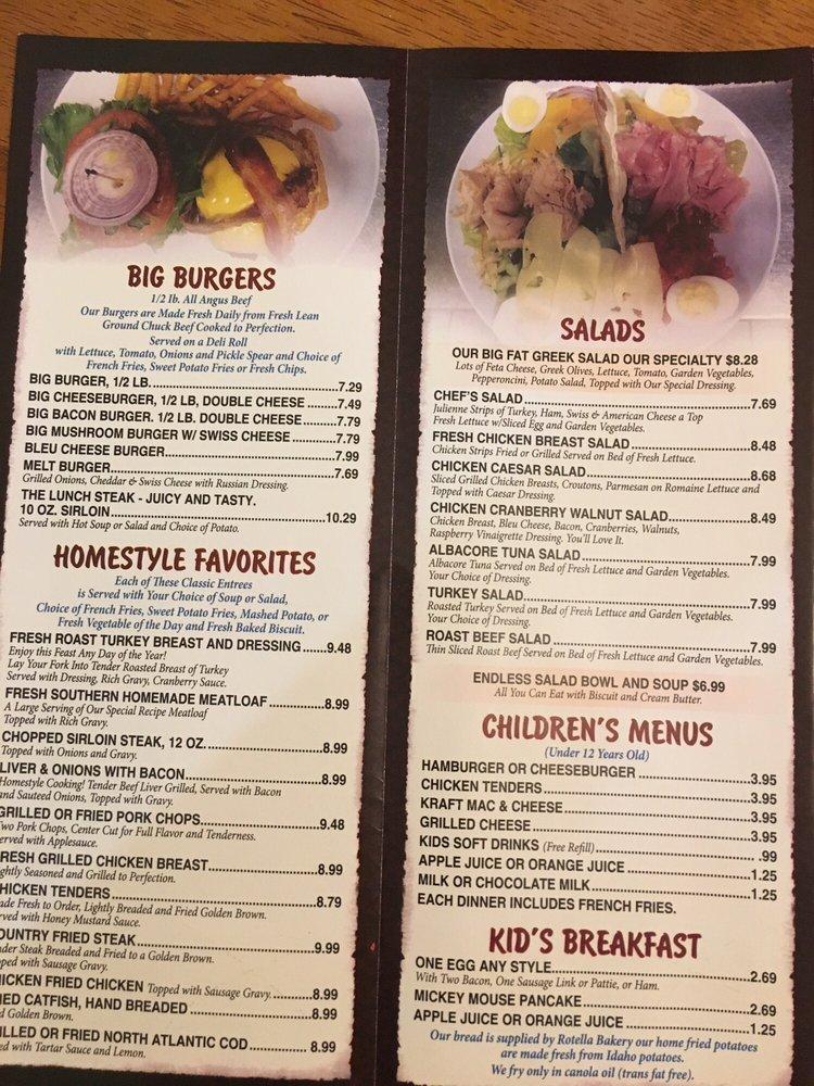 Carta del restaurante Egg City Diner, Haines City, US Hwy 27