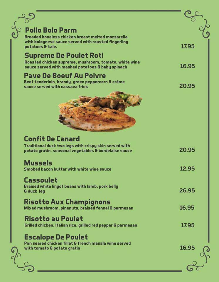 Menu at Bon Select Bistro pub & bar, Sunderland