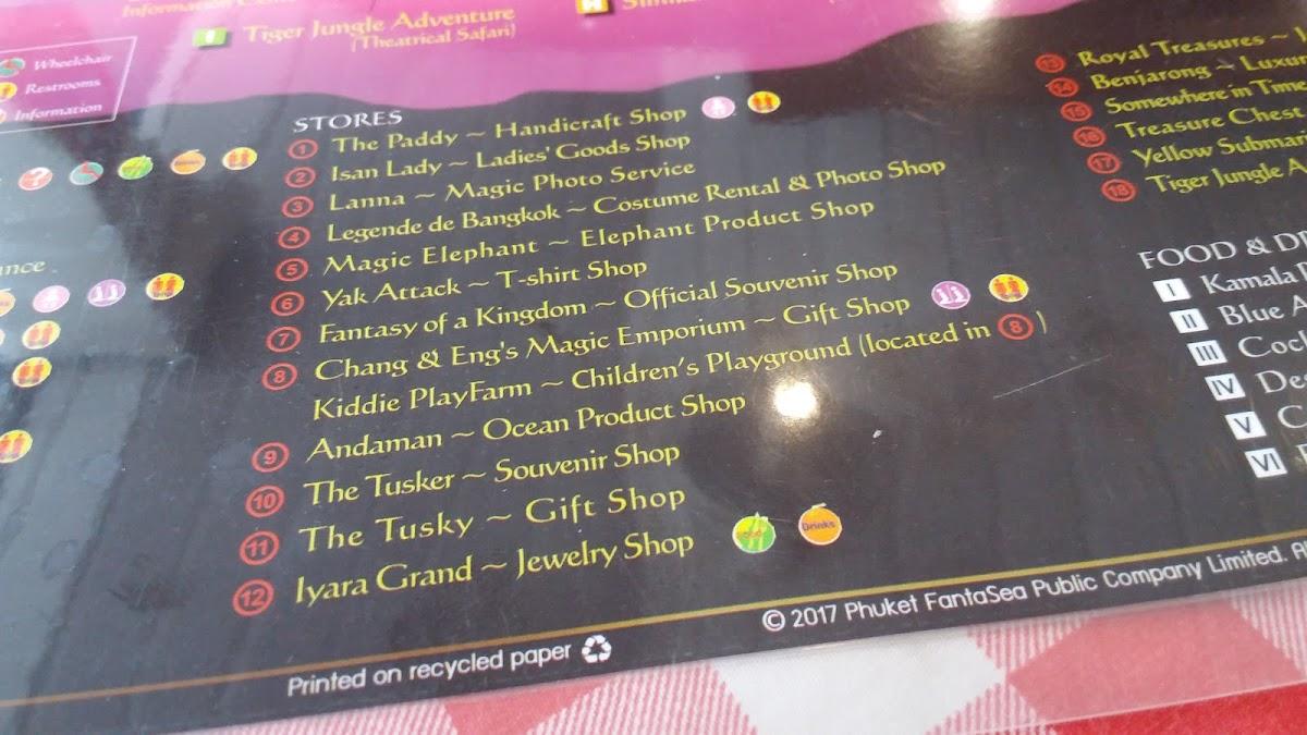 Menu at Hotel Villa Swiss Garden, Pa Tong