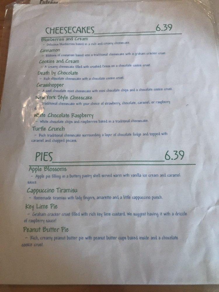 Menu at The Boll Weevil Cafe and Sweetery, Augusta