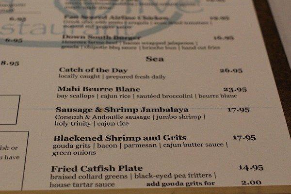 Menu at Wild Olive restaurant, Crestview