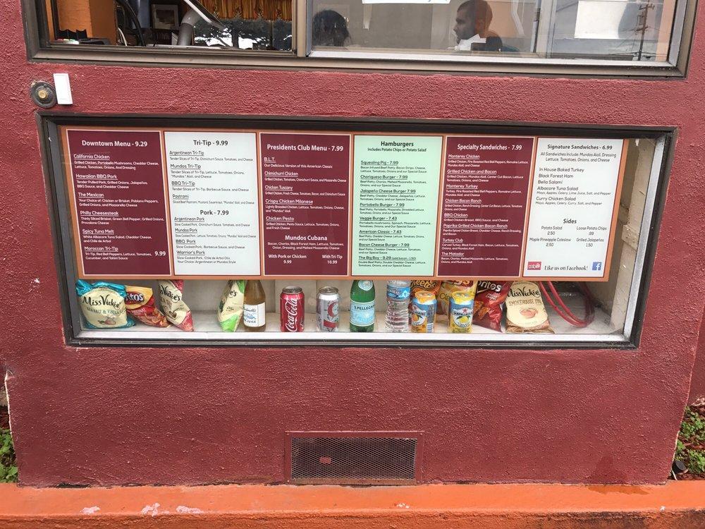 Menu at 3 Mundos Sandwich Shop restaurant, Monterey, N Fremont St