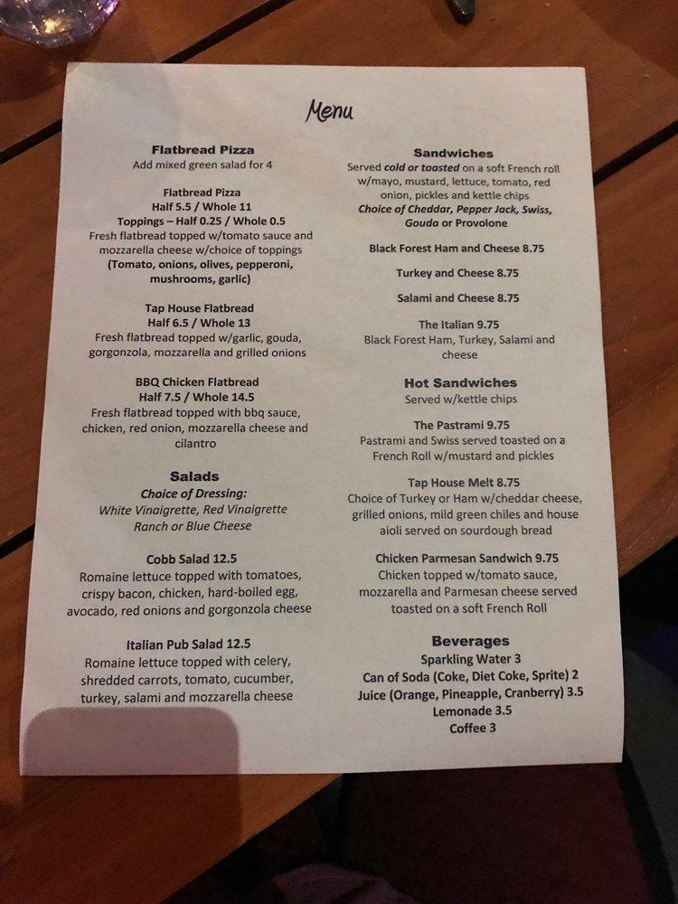 Menu at Peninsula Tap House pub & bar, Rancho Palos Verdes, Palos ...