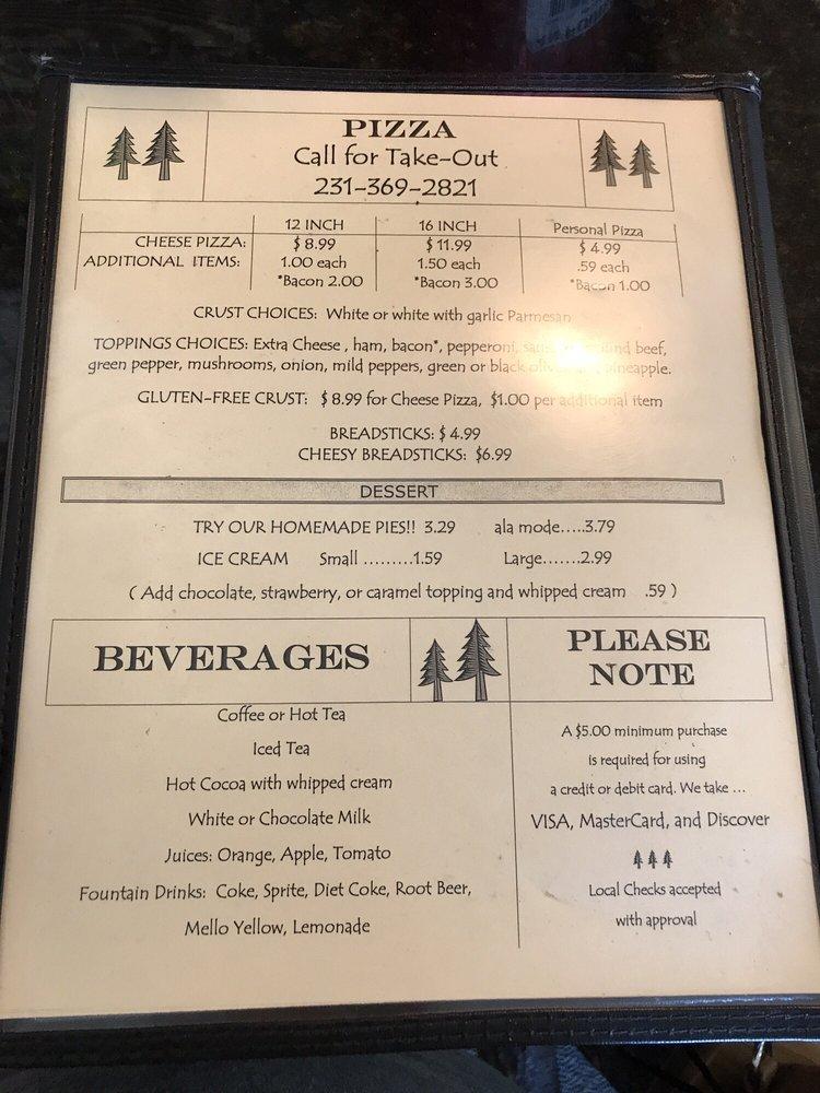 Menu at Yankee Boy Restaurant, South Boardman, US-131