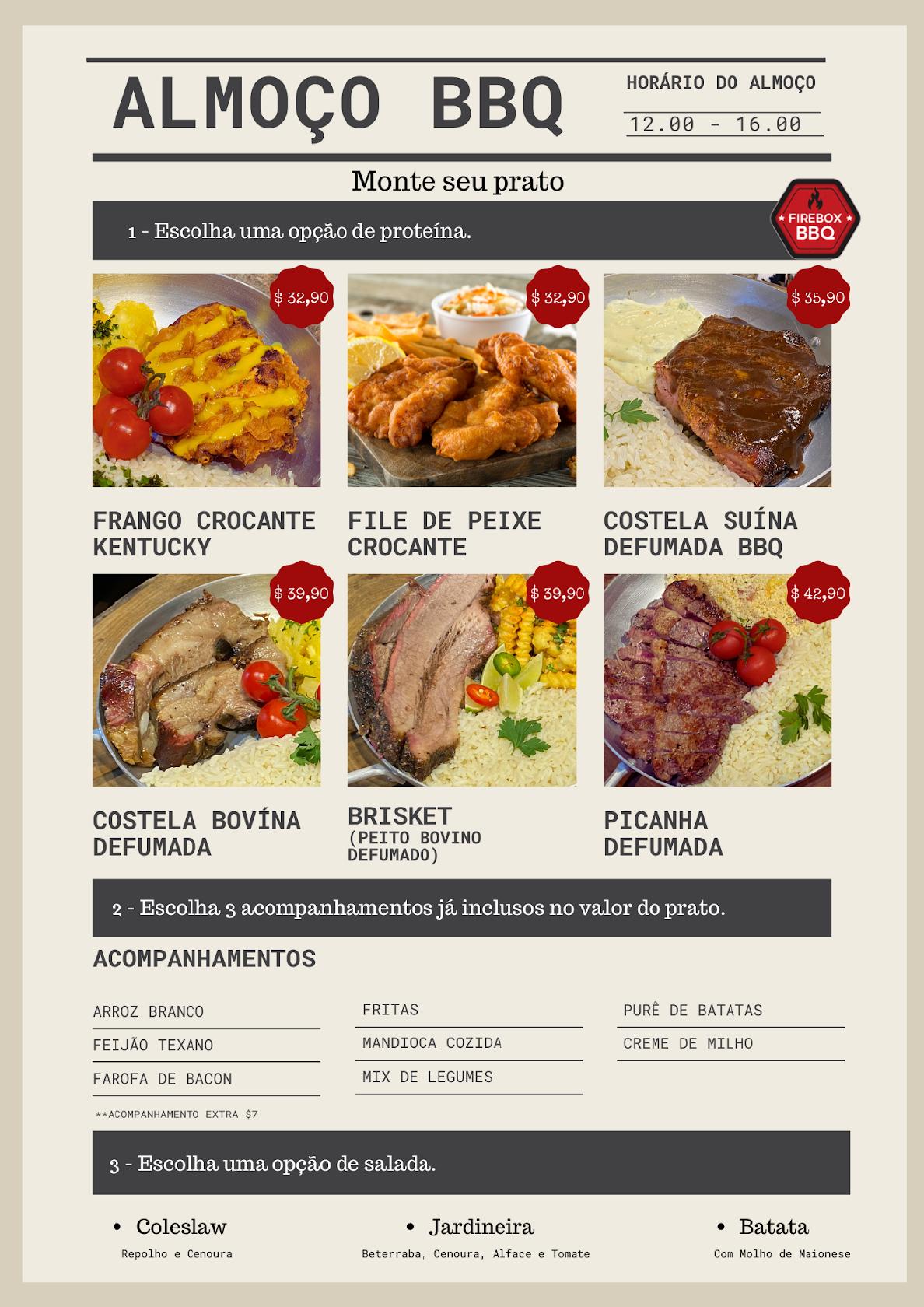 Menu em FIREBOX BBQ, Barueri