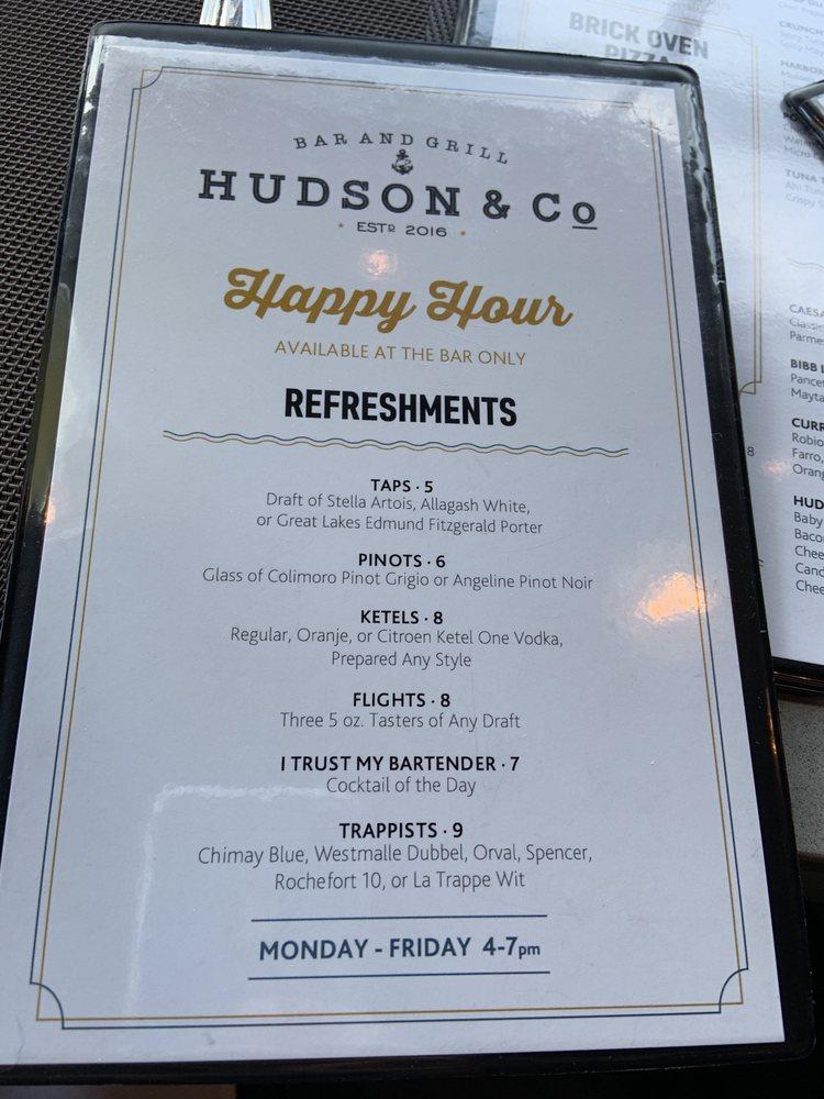 Menu at Hudson & Co pub & bar, Jersey City, 3 2nd St